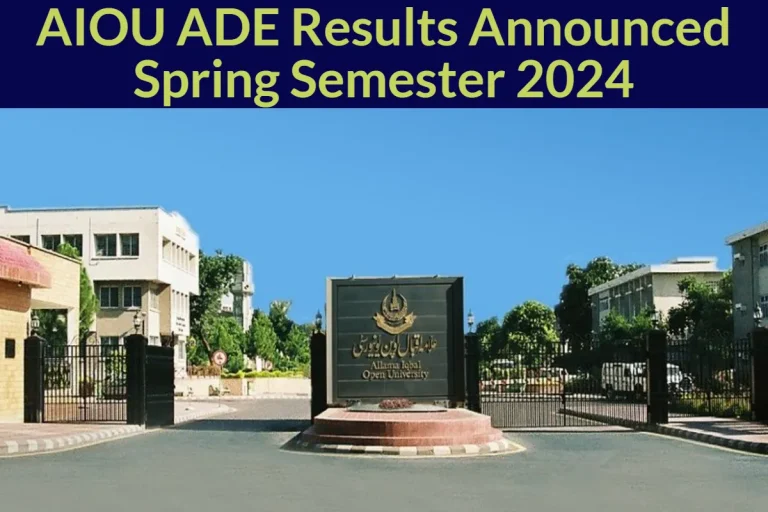 AIOU BS Result Announced 2024, Check Your Result Online